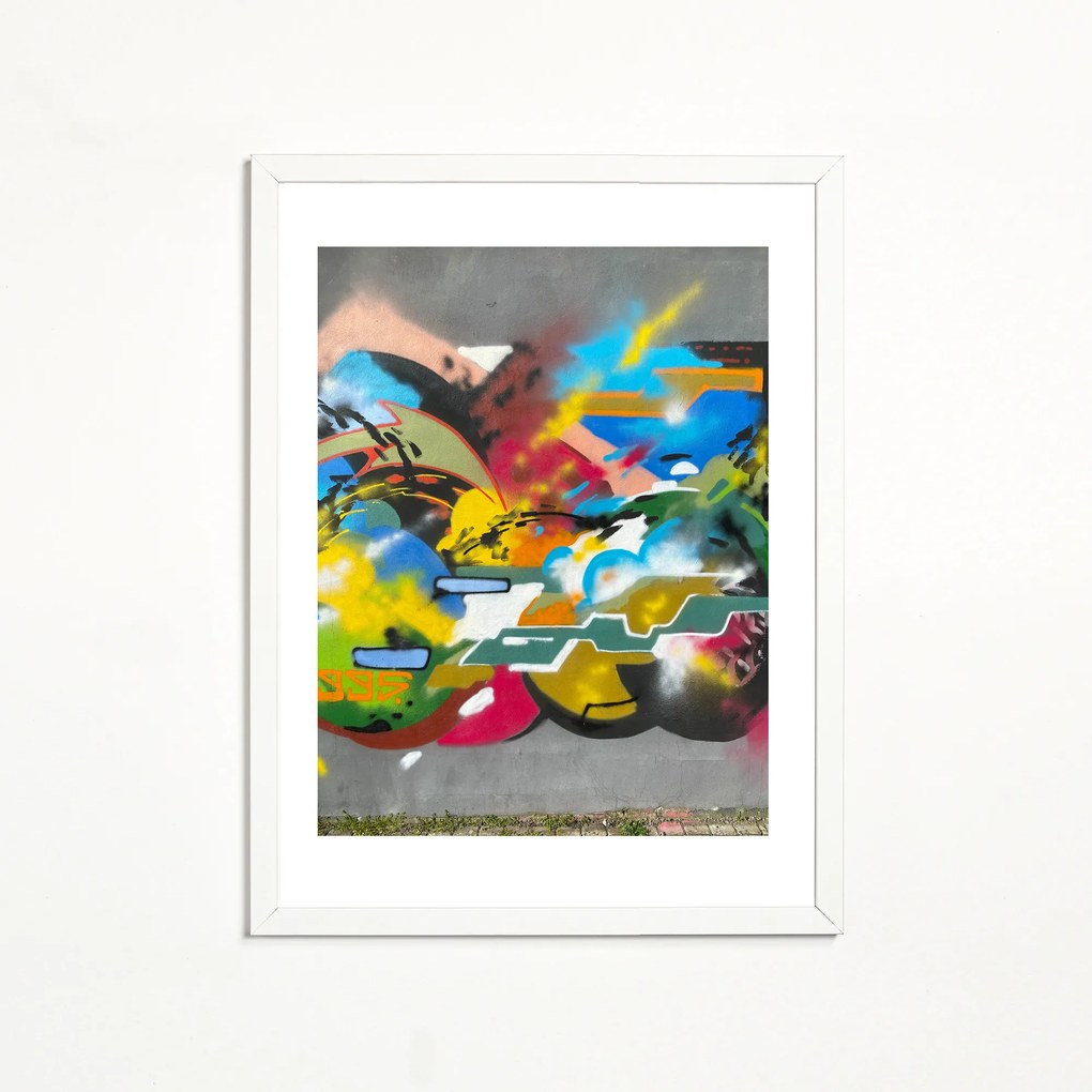 Yudoe 06 | Letter W Rám: Černý, Velikost: 100 x 70 cm