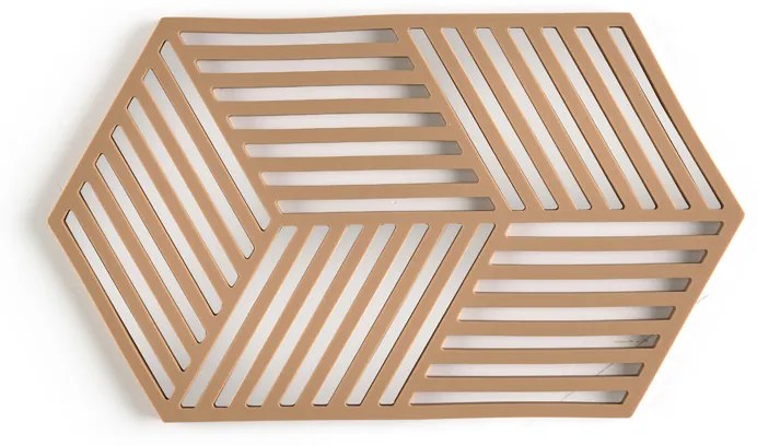 Zone Denmark Silikonová podložka pod horké Hexagon Light Terracota 24 cm