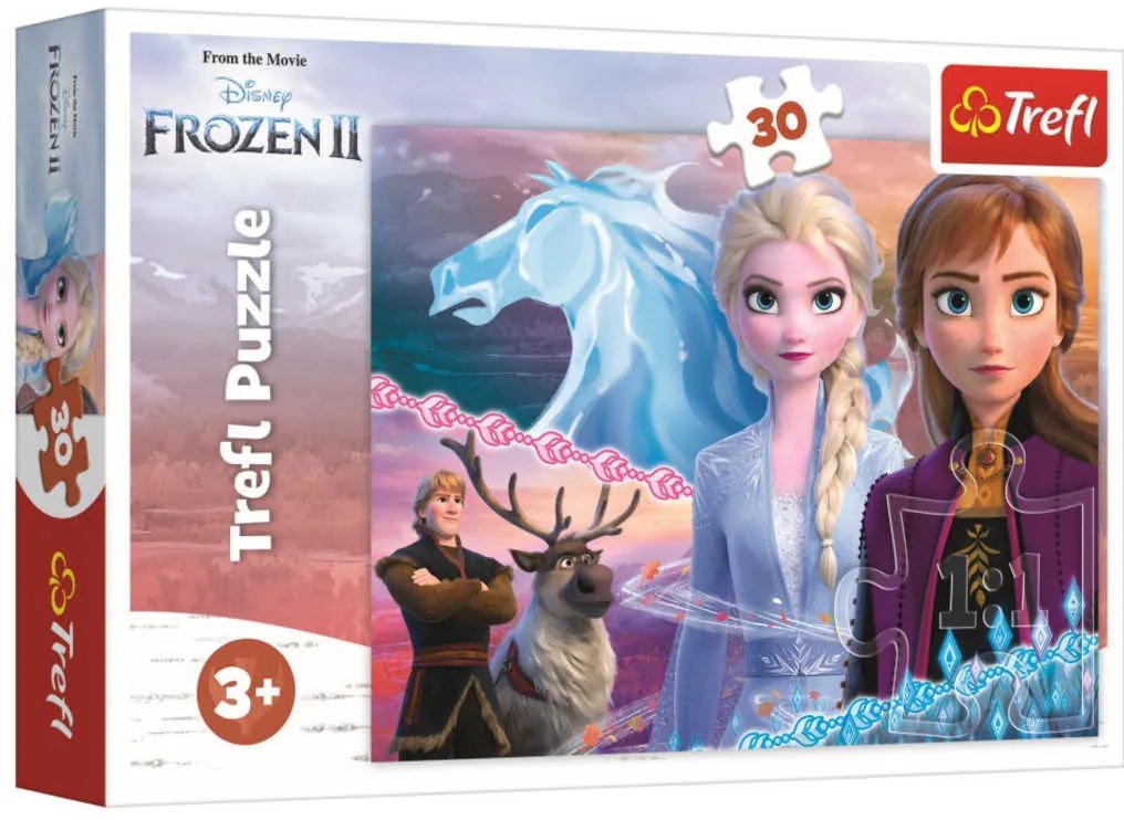 TREFL Puzzle Ledové Království 2 (Frozen) I. 27x20cm 30 dílků skládačka v krabici tr18253