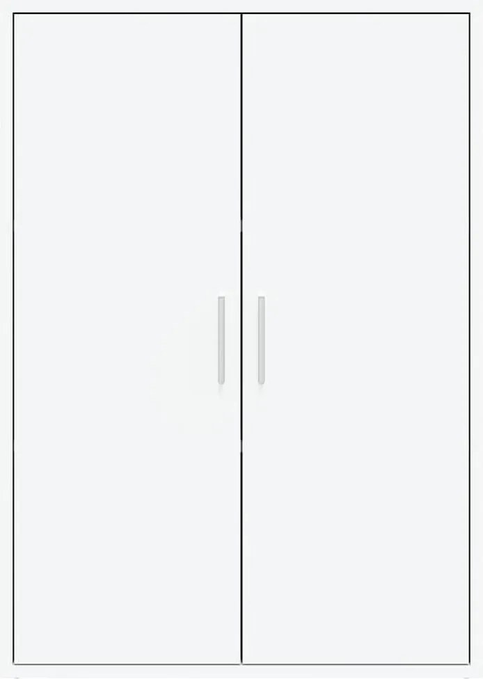 Příborníky 2 ks bílé 60 x 31 x 84 cm kompozitní dřevo 3276567
