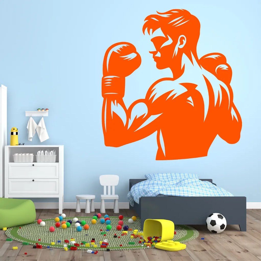 Živá Zeď Samolepka na zeď Boxer Barva: černá