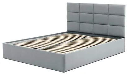 Čalouněná postel TORES bez matrace rozměr 140x200 cm Světle šedá