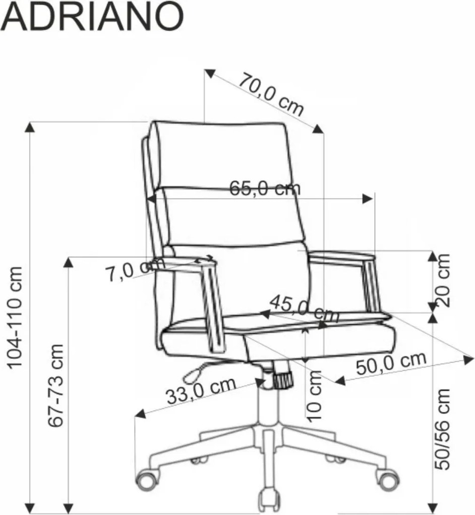 Otočné křeslo Adriano béžové
