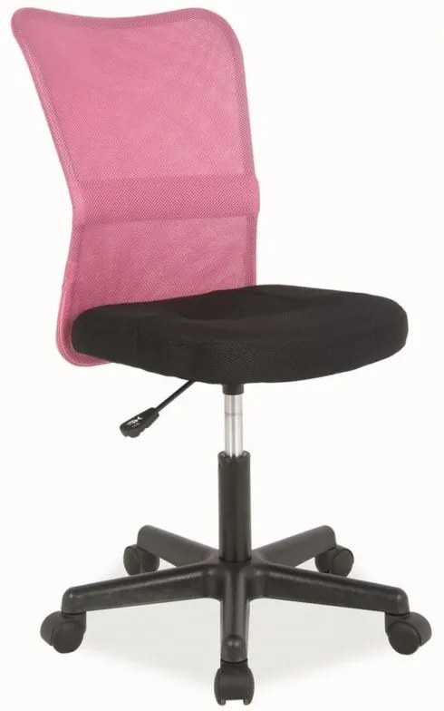 Casarredo Kancelářská židle Q-121 černá/růžová