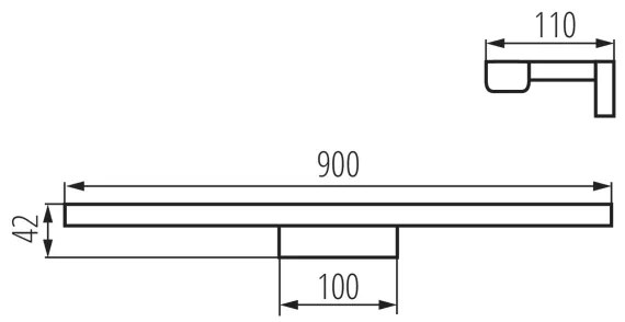 Kanlux 26682 - LED Koupelnové osvětlení zrcadla ASTEN LED/15W/230V IP44