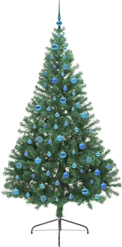 Umělý osvětlený vánoční stromeček Zelená 240 cm PVC 3397044