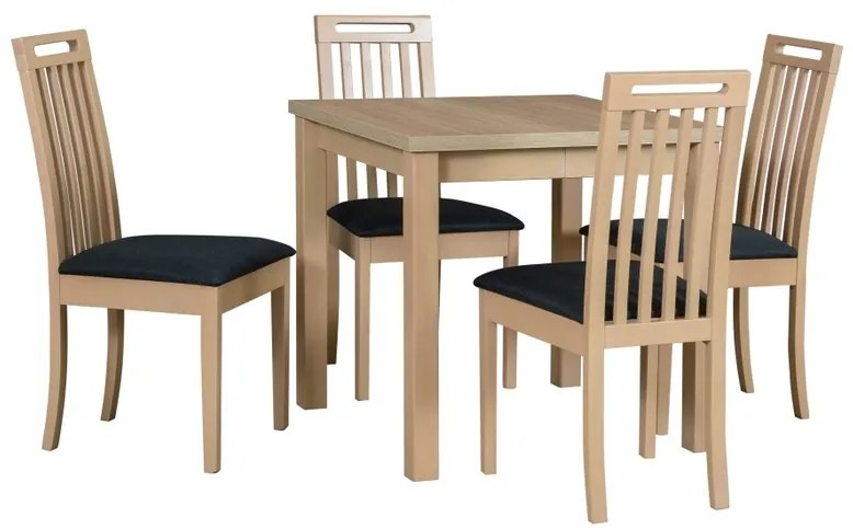 Jídelní stůl MAX 8 deska stolu wotan, nohy stolu sonoma