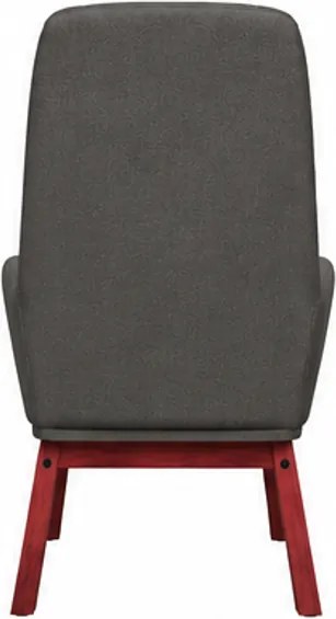 relaxační křeslo, odpočinkové, masivní kaučukovník/kov/textil, 95x76x71 cm, nohy tmavé/tmavě šedá, Dekorino KR20260082
