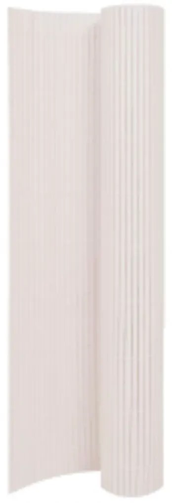 Oboustranný zahradní plot 110 x 400 cm bílý 317156