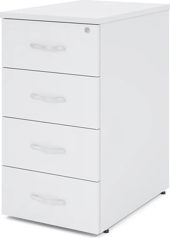 Kontejner Impress 40,6 x 60 cm - 4 zásuvky (ke stolu Impress 76 cm), bílá