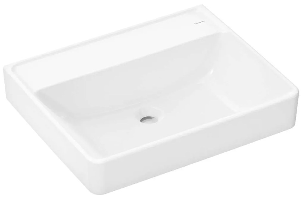 Hansgrohe Xanuia Q - Umyvadlo 60x48 cm, bez přepadu, bez otvoru pro baterii, bílá 60242450