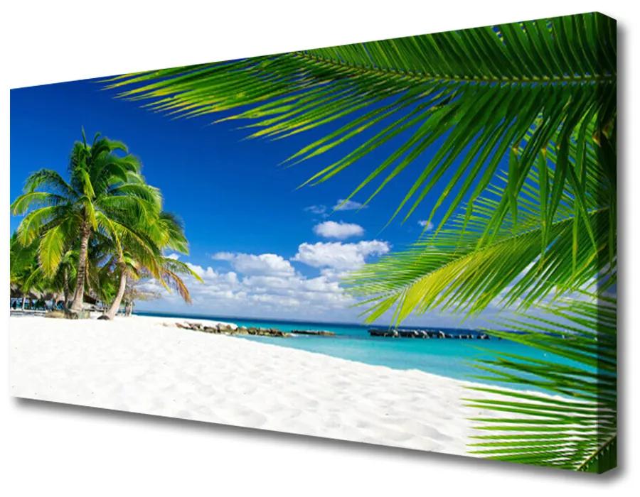 Obraz na plátně Tropická Pláž Moře Výhled 100x50 cm