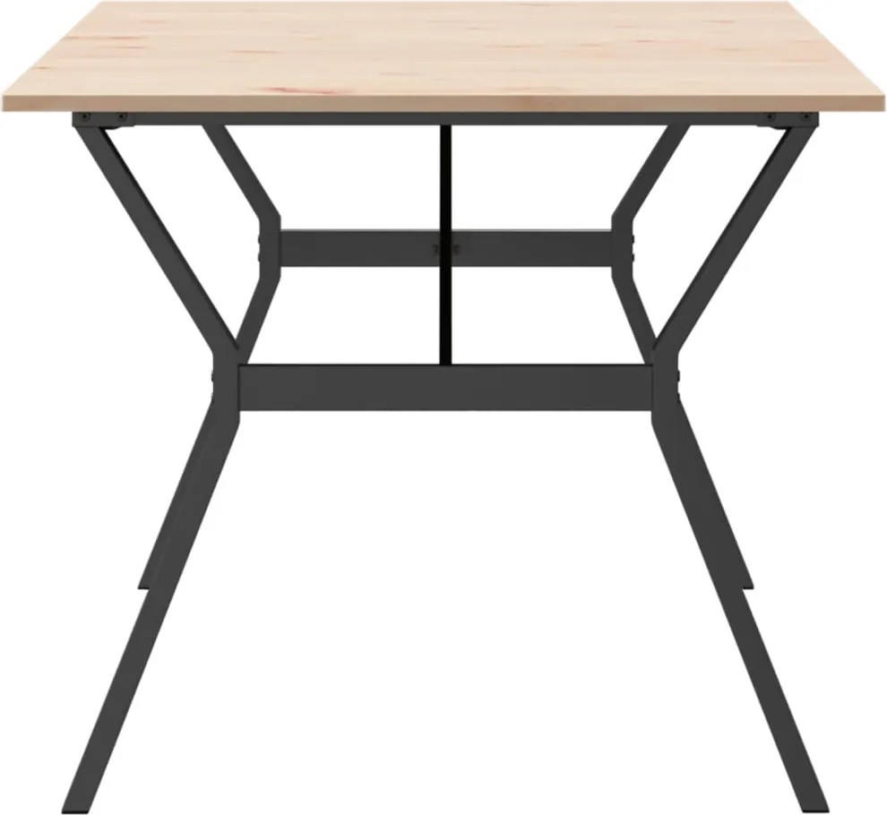 Jídelní stůl s Y rámem 180 x 90 x 75 cm borové dřevo a ocel 3282722