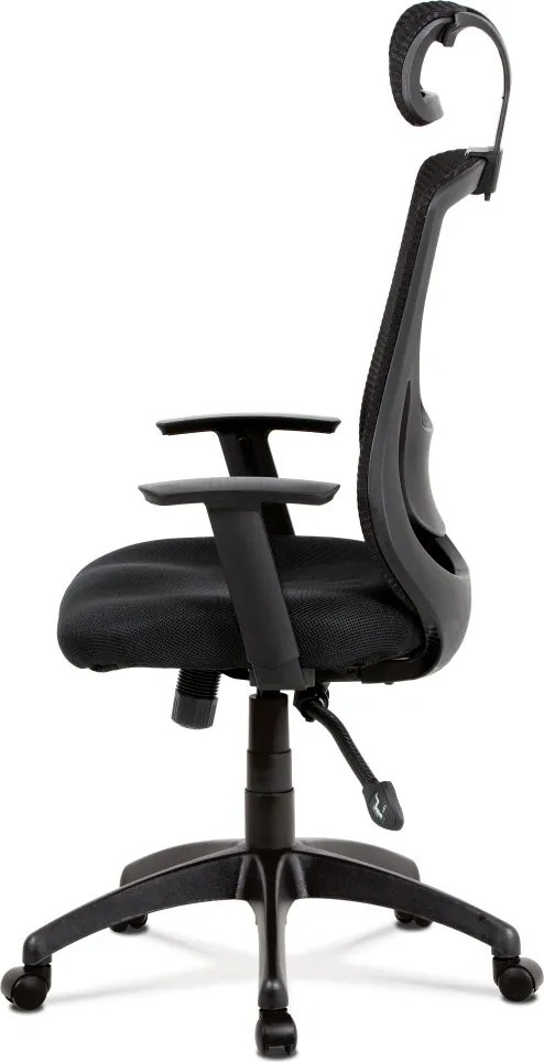 Kancelářská ergonomická židle ALBERT — látka, černá