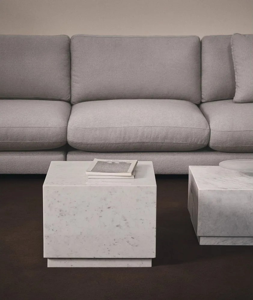 Mramorový odkládací stolek 40x40 cm Sorein – Kave Home