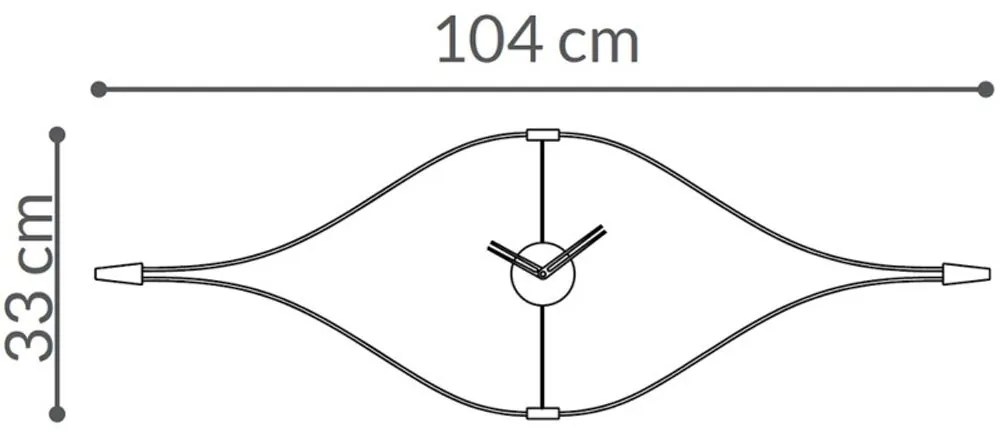 Designové nástěnné hodiny Nomon Look small 104cm