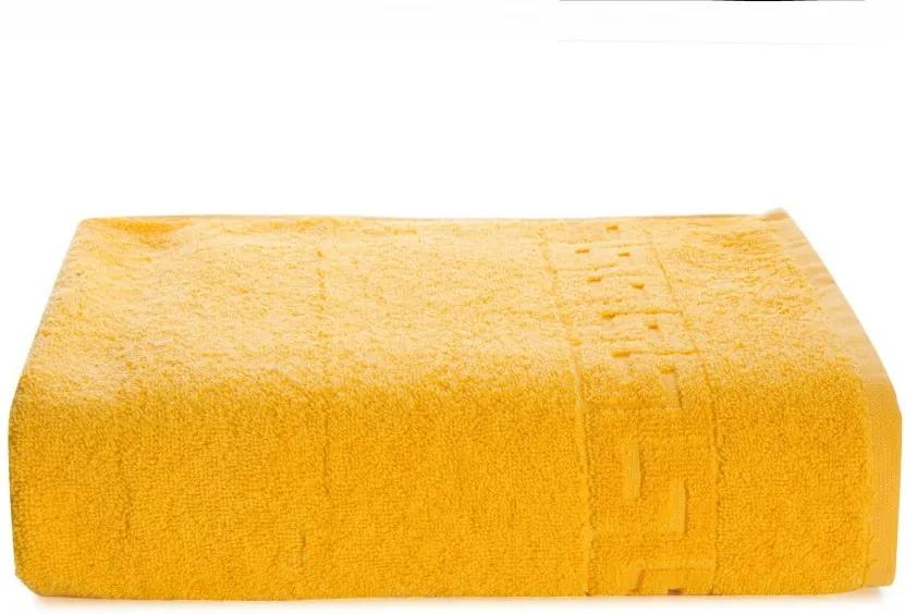 Žlutý bavlněný ručník Kate Louise Pauline, 50 x 90 cm