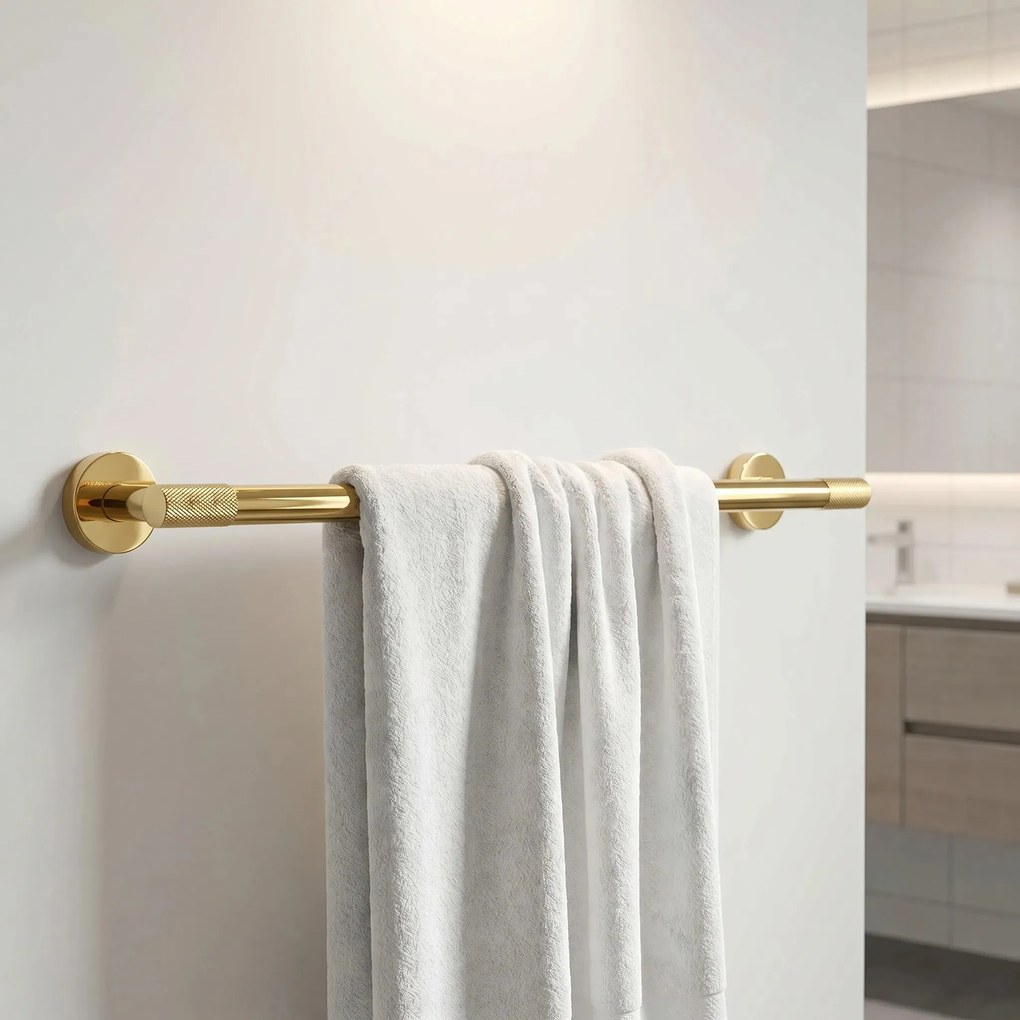 Koupelnový věšák REA MODERN 6603, zlatá lesk
