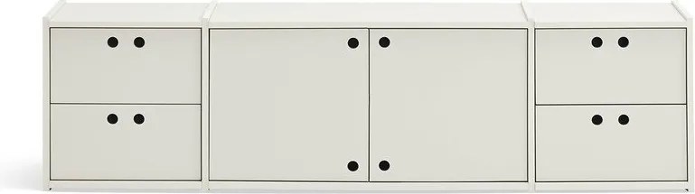 Krémový TV stolek 157x42x40 cm Wally – Teulat