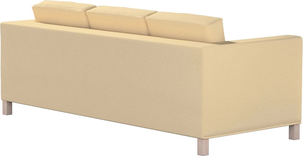 Potah na pohovku IKEA Karlanda 3-místná nerozkládací, krátký barva béžová látka lesklé, pletený vzor