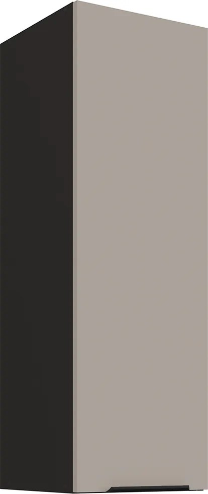 Kuchyňská linka ARIA cb | 390 cm | UNI dvířka | ANTI FINGERPRINT povrch | černá/béžová