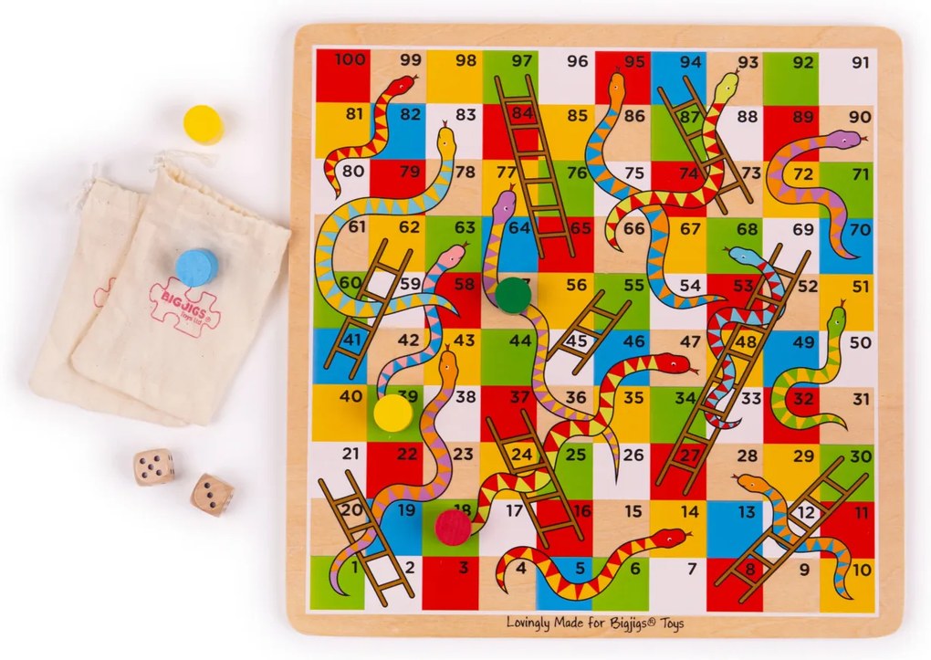 Bigjigs Toys Hadi a žebříky 2