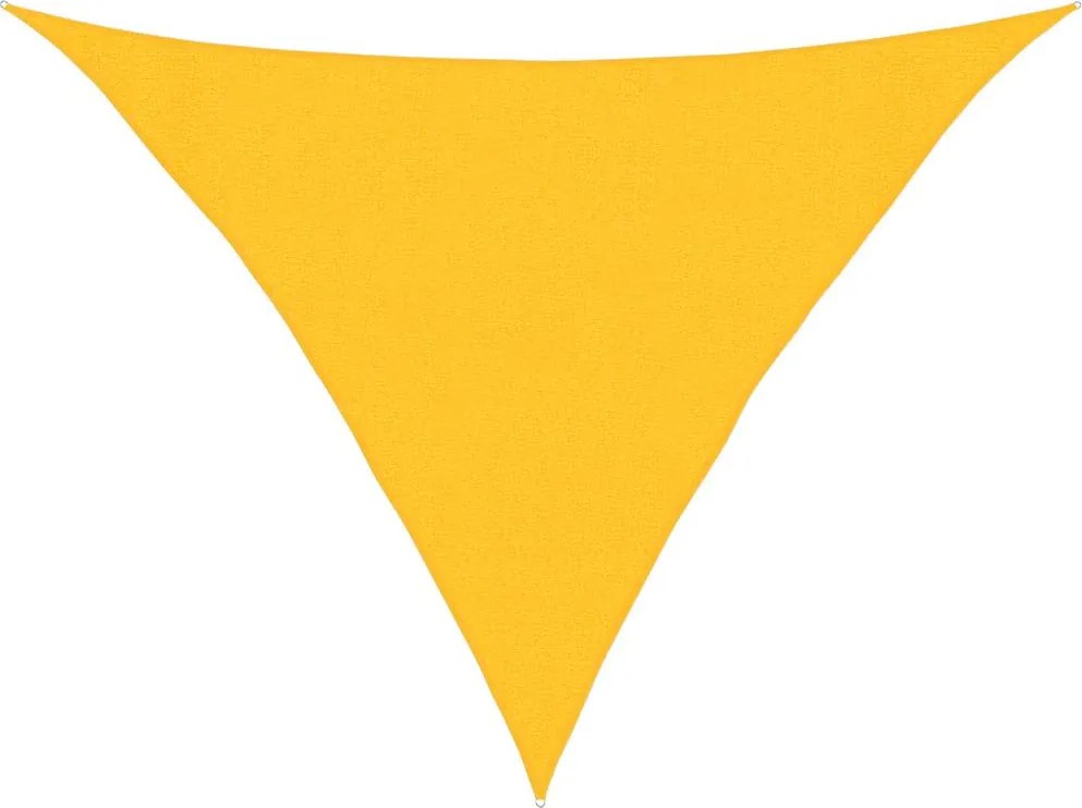 Plachta proti slunci 160 g/m² žlutá 3 x 3 x 4,2 m HDPE 311584