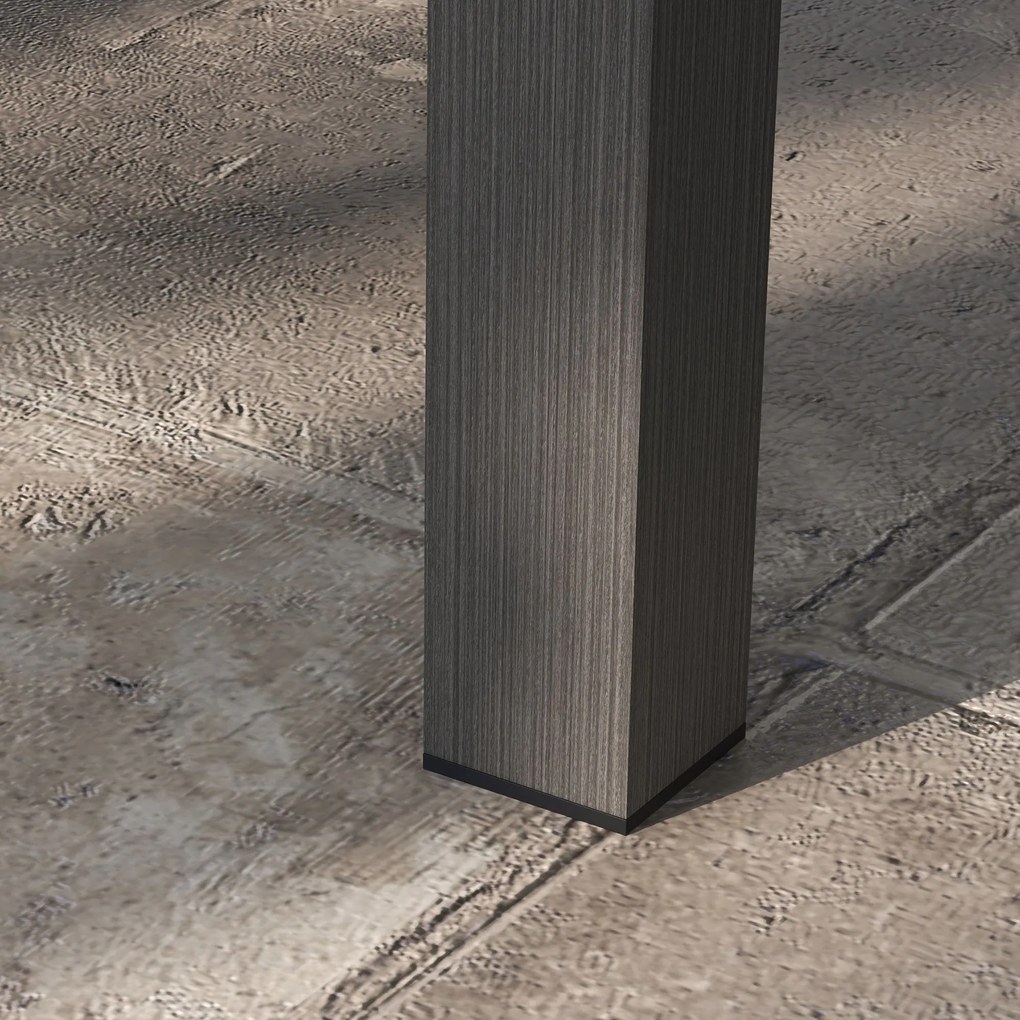 Obdélníkový kávový stůl Outsunny s mřížkovým vrchem pro vnitřní a venkovní použití, hliník, hnědý, 100D x 60Š x 37V cm