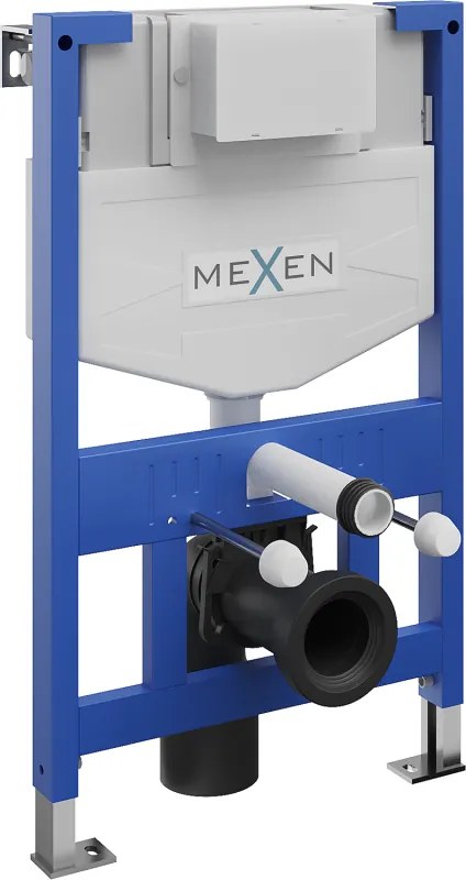 Mexen FENIX XS - Sádrokartonový modul pro závěsné WC, Nízký rám 82 cm s tlačítkem zepředu, 60800