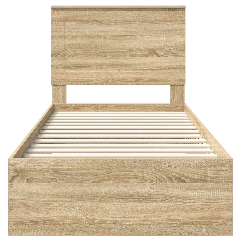 Rám postele se zásuvkou Sonoma dub 90 x 200 cm Kompozitní dřevo 3409705