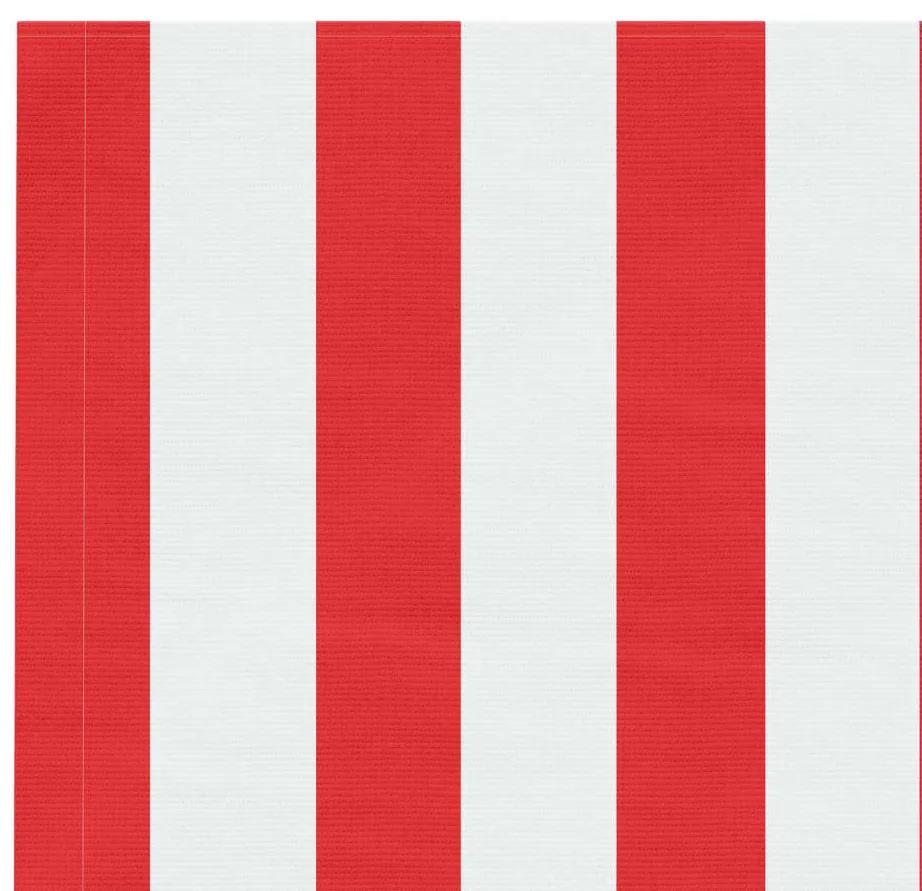 Náhradní plachta na markýzu červené a bílé pruhy 3,5 x 2,5 m,  367715