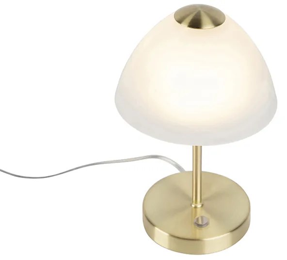 Designová stolní lampa zlatá stmívatelná včetně LED - Joya