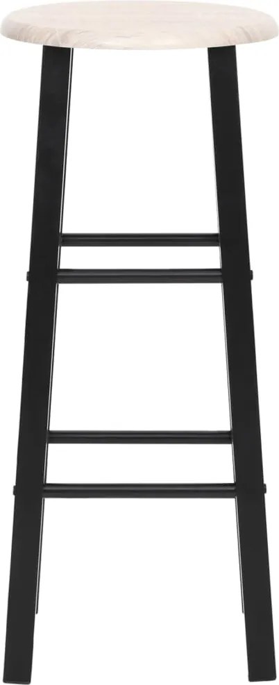 Barové stoličky 2 ks černé MDF 284388