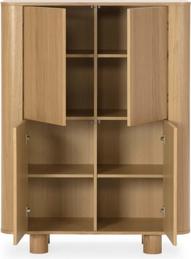 Skříňka v dekoru dubu v přírodní barvě 100x133x40 cm Padoc – MOME