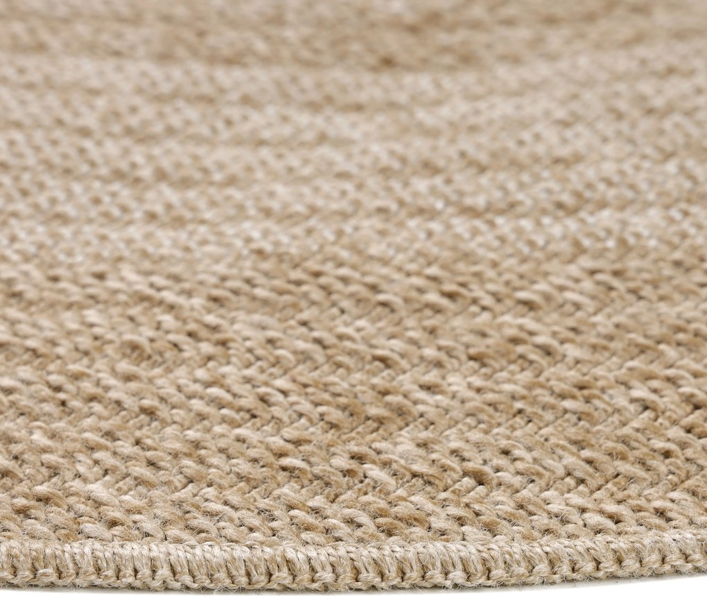 Ayyildiz, Kusový koberec Comilla 886 Beige kruh, 200x200 (průměr) kruh, béžová, chodba / předsíň