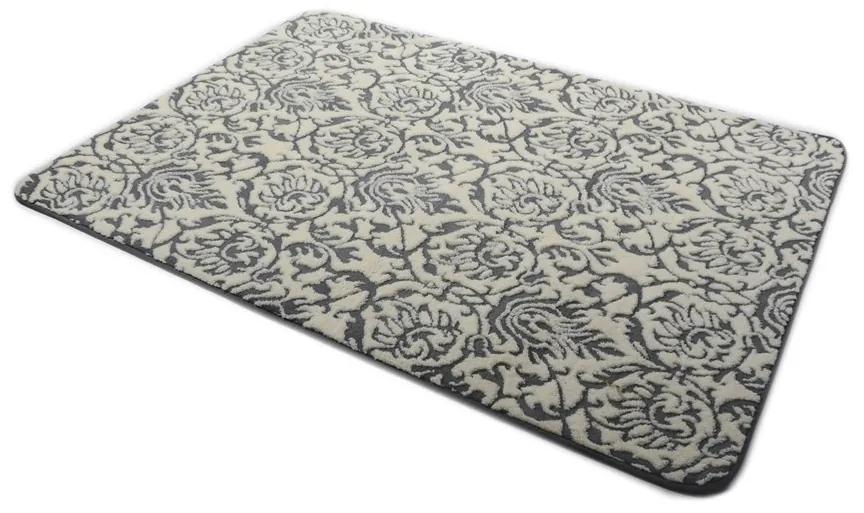 Tutumi Norský kusový koberec Barcelona 3D šedá a ekru Rozměr: 120x170cm