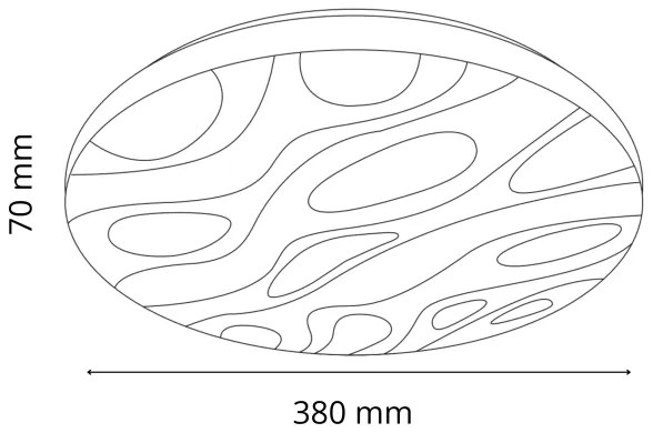 LED Koupelnové stropní svítidlo CLOUD LED/24W/230V pr. 38 cm IP44