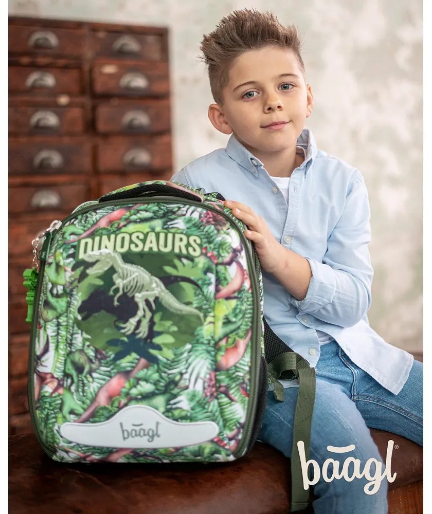 BAAGL Školní aktovka Shelly Dinosaurs