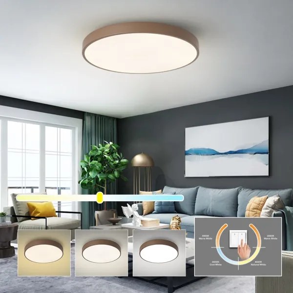 Brilagi - LED Stropní svítidlo POOL LED/60W/230V 3000/4000/6000K 60 cm hnědá