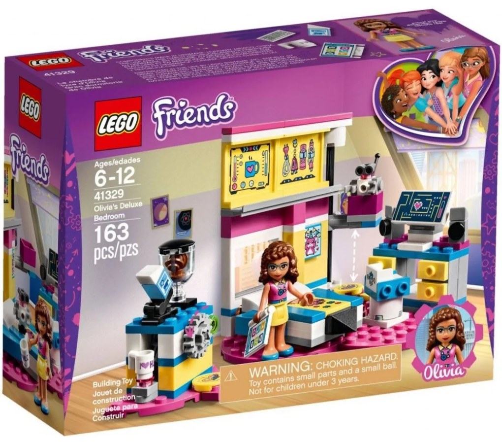 Lego friends 41329 olivia a její luxusní ložnice