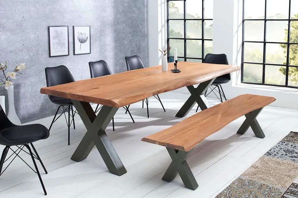 Designová lavice Massive X Honey 200 cm akácie