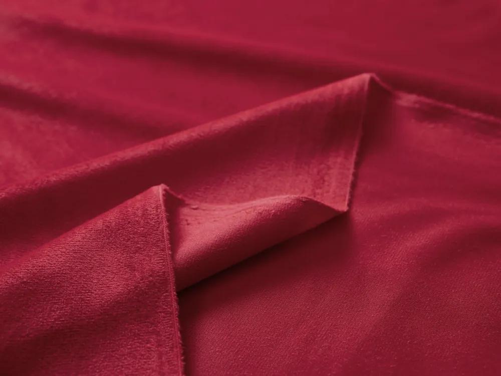Biante Sametový závěs Velvet Premium SVP-007 Malinově červený - šířka 135 cm 135x220 cm