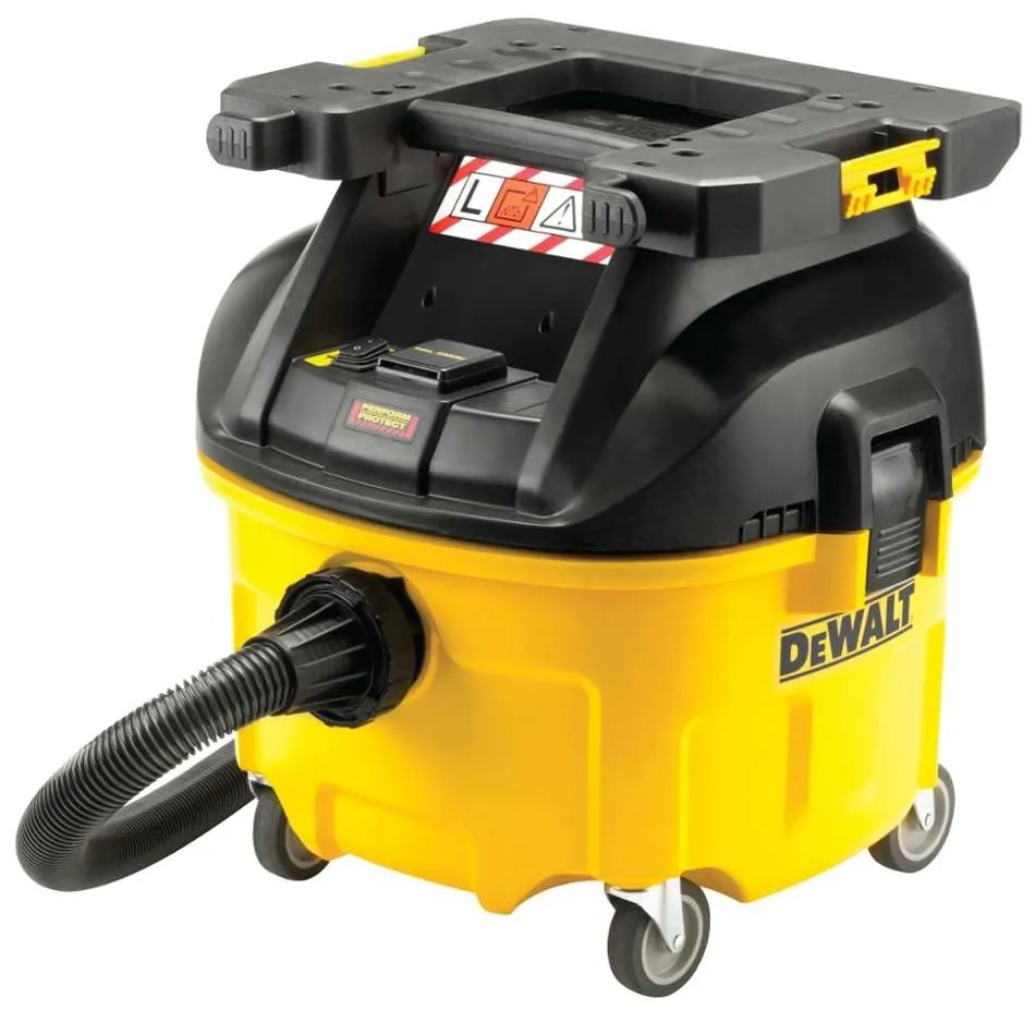 DeWALT - Průmyslový vysavač 1400 W, objem 30 l, adaptér TSTACK DWV901LT
