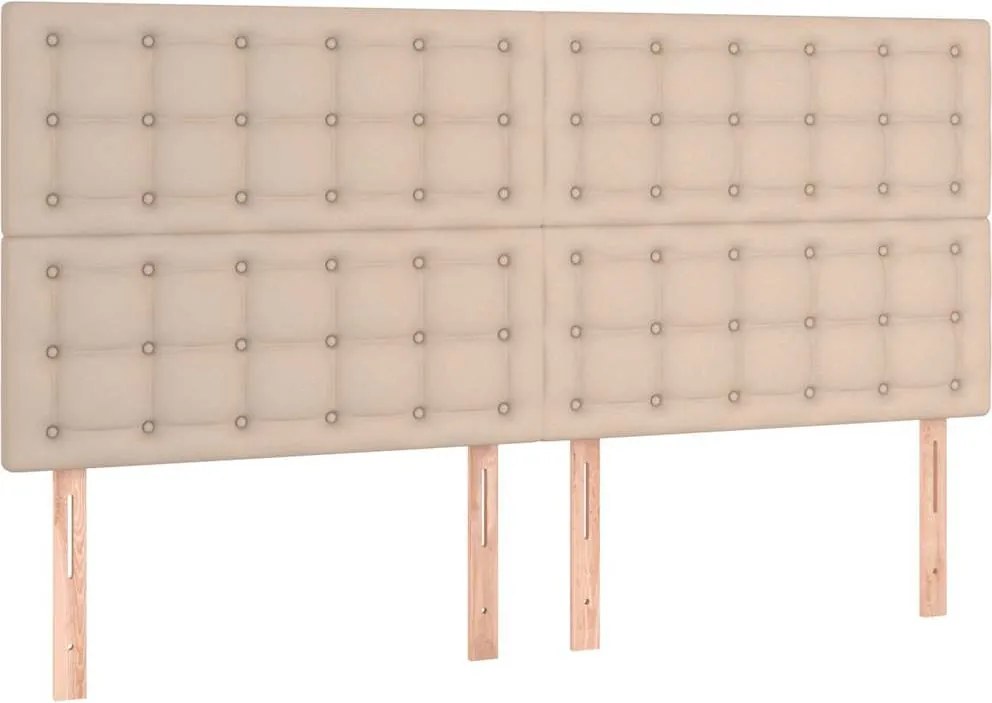 Čelo postele Cappuccino 160x5x118/128 cm umělá kůže 3116433
