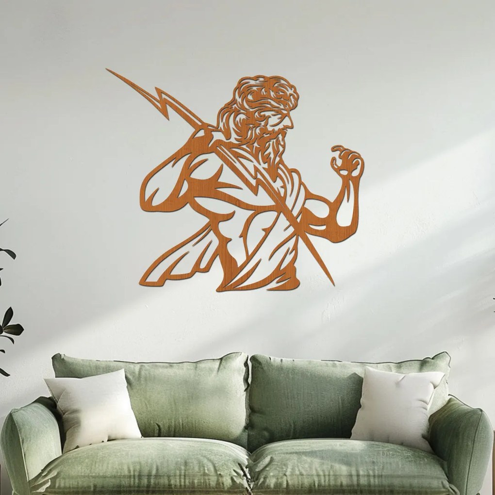 dřevo života Dřevěná dekorace ZEUS Zvolte rozměr (cm): 80x70, Zvolte barvu dekoru: Černá
