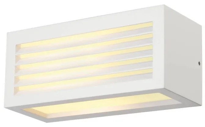 Venkovní svítidlo BOX-L E27 nástěnná bílá 230V E27 18W IP44 - BIG WHITE