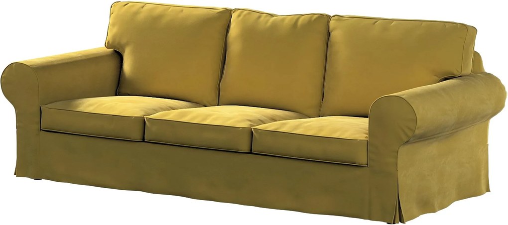 Potah na pohovku IKEA Ektorp 3-místná, rozkládací STARÝ MODEL PIXBO barva zelená látka lesklé, sametová