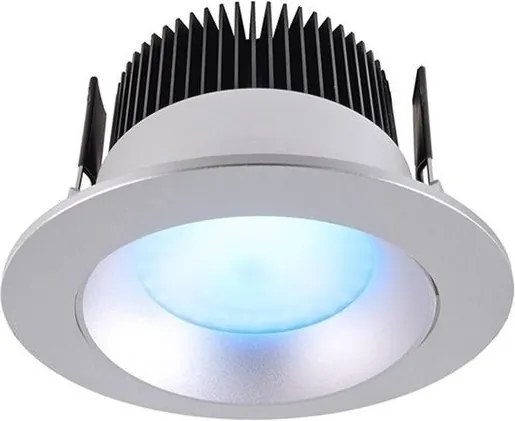 Zápustné svítidlo COB 94 RGBW stříbrná LED 16W 3000K 710lm - LIGHT IMPRESSIONS