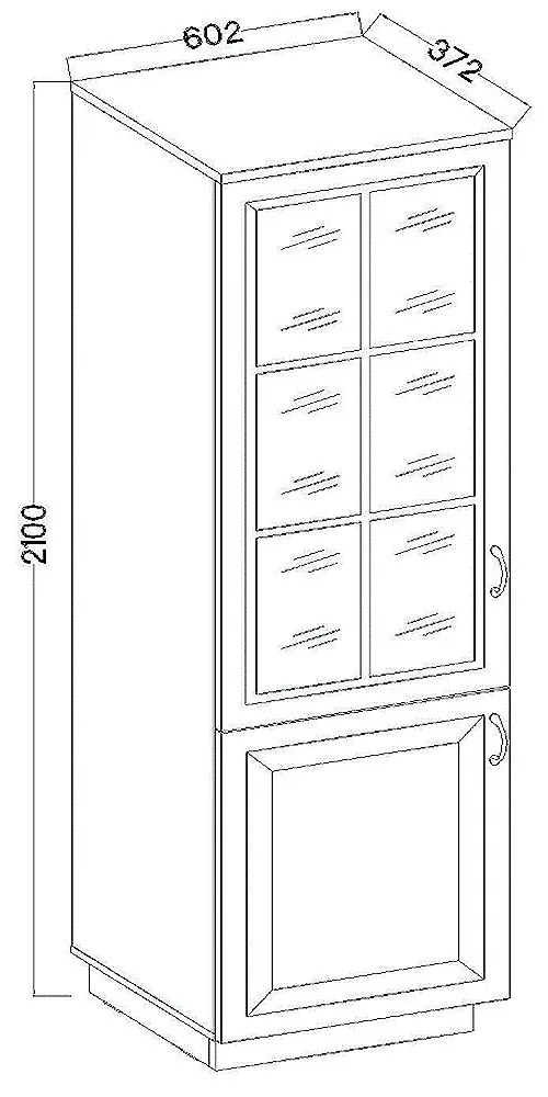 Flawia - vitrína/regál 2D