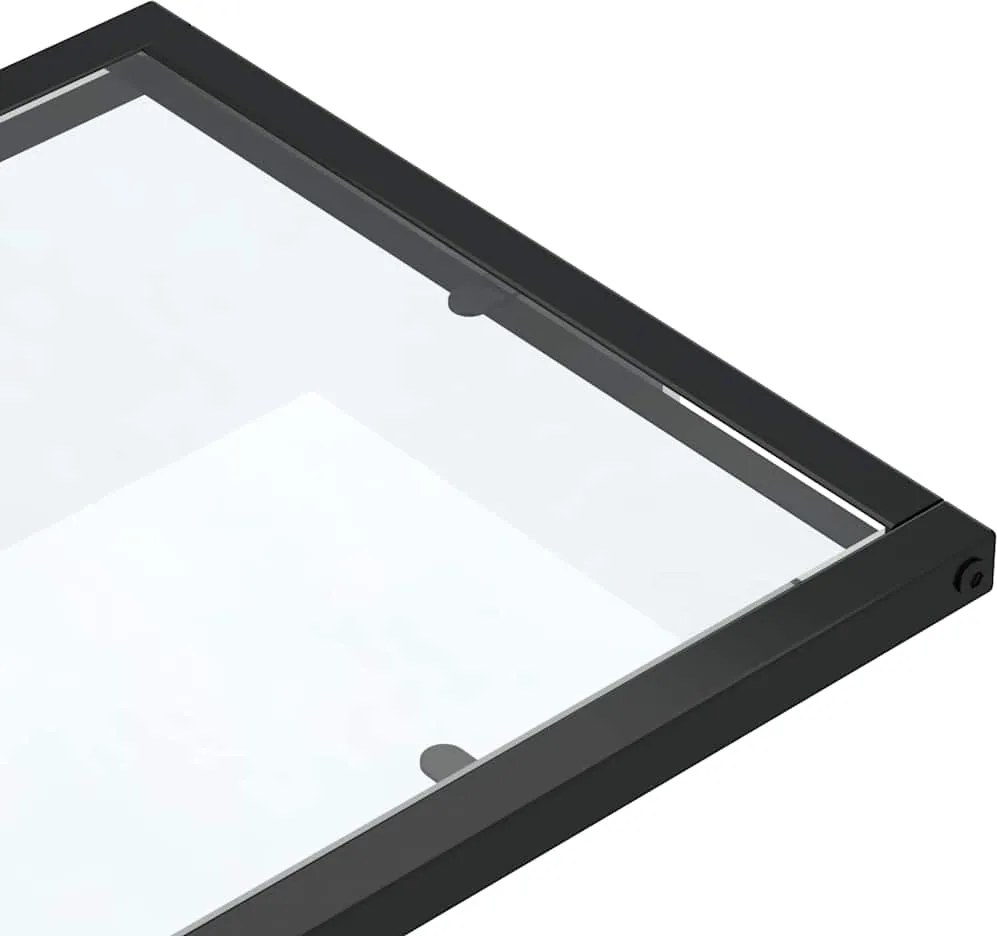 Stolek na notebook průhledný 50 x 35 x 65 cm tvrzené sklo 331649
